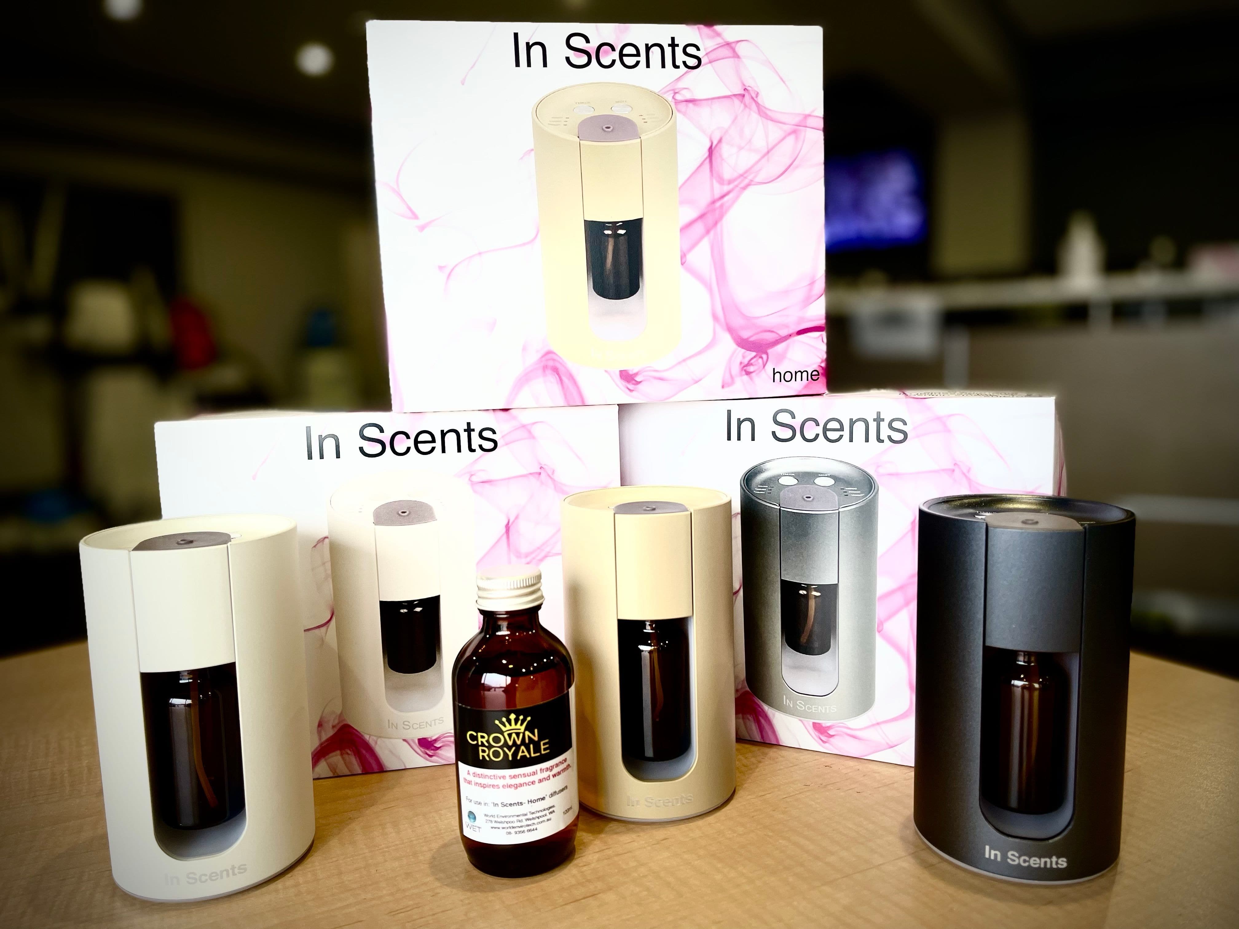 Kit contains:In Scents home diffuser 50ml of fragrancecharging cable ...
